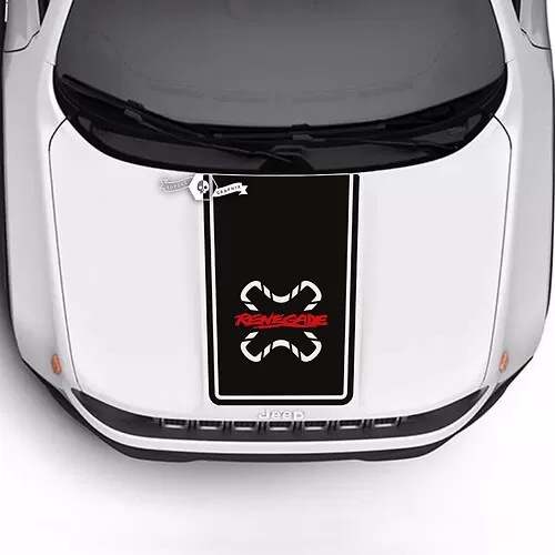 Jeep Renegade Trailhawk Sport Hood Trim Logo Stripe Vinyl Decal ...