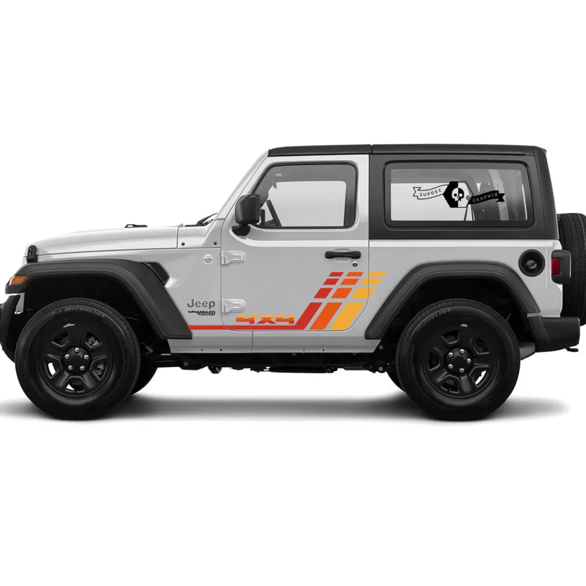 Jeep Rubicon Retro Vintage 4x4 2 portes kit rayures racing sport Kits ...