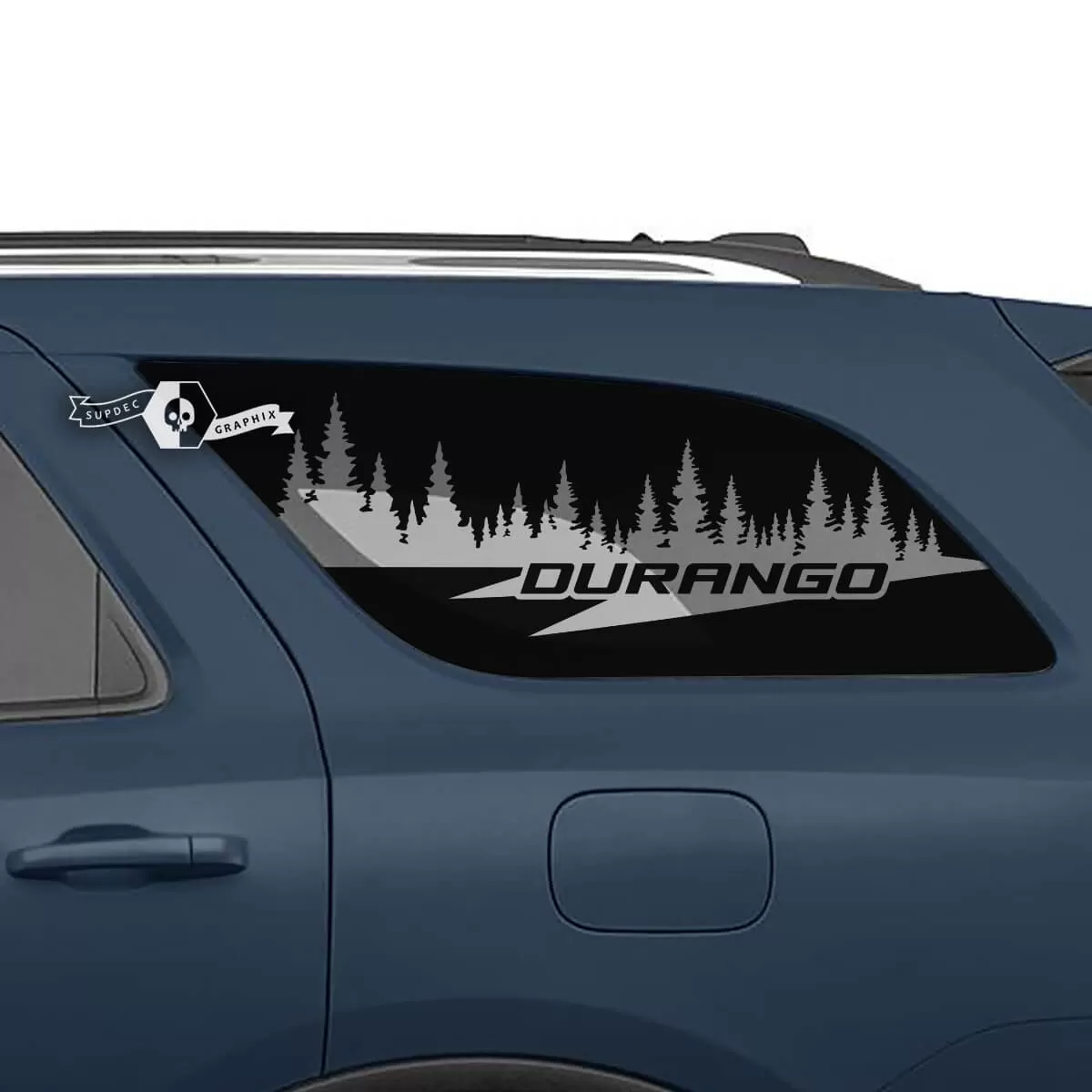 Paire d’autocollants en vinyle avec logo Dodge Durango pour fenêtre ...